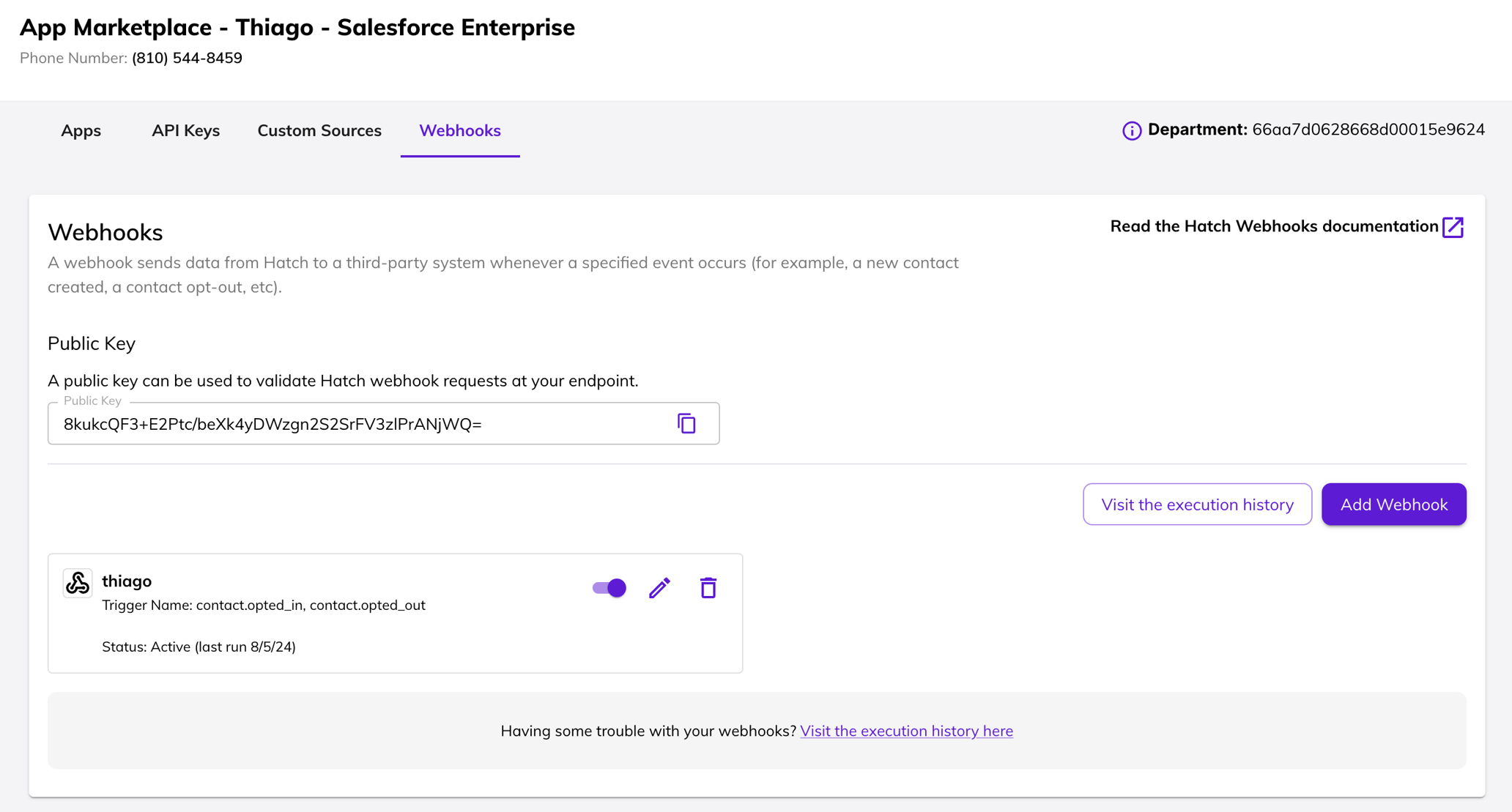 Creating & Managing Webhooks